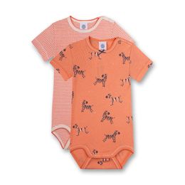 Sanetta Kurzarmbody in Orange | Gr.: 62