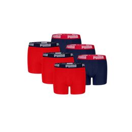 Puma Boxershorts BOYS EVERYDAY BASIC BOXER 6P in Red / Blue | Gr.: 128
