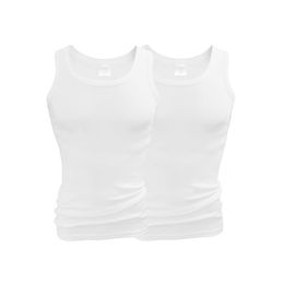 Clark Crown Tank Shirt 4 St&uuml;ck aus Baumwolle in Weiss | Gr.: 9