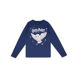 Harry Potter M&auml;dchen Langarmshirt Pullover mit Hedwig in lila | Gr.: 164