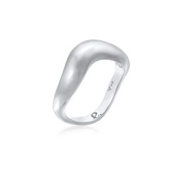 Elli Ring 925 Sterling Silber Wellen in Silber | Gr.: 54