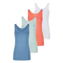 Only Top ONLLIVE LUV Tank Top 4er Pack in Mehrfarbig | Gr.: L