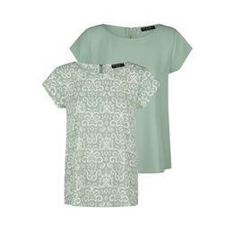 DENIMFY T-Shirt DFAda 2er Pack in Gr&uuml;n | Gr.: XXL