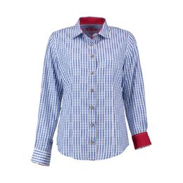 OS-Trachten Trachtenbluse Prigmi in hellblau/bleu | Gr.: 42