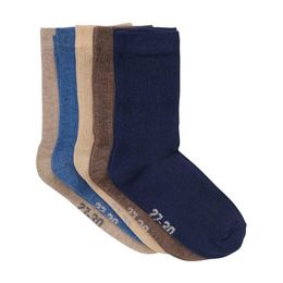 Minymo Kinder Socken "Socks with Knit (5-Pack)" in Blau | Gr.: 31-34