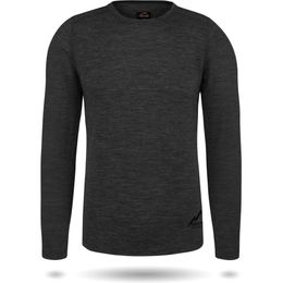 Normani Outdoor Sports Herren Merino Langarm Melbourne in Anthrazit | Gr.: XL