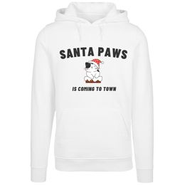 F4NT4STIC Hoodie Santa Paws Christmas Cat in wei&szlig; | Gr.: XL
