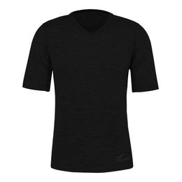Normani Outdoor Sports Herren Merino T-Shirt Delamere in Schwarz | Gr.: S