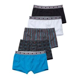 H.I.S. H.I.S Boxer in wei&szlig;, schwarz, blau, kariert, gestreift | Gr.: 122/128