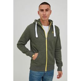 !Solid Kapuzensweatjacke SDBenn High Neck Zip-Hoodie in Dunkelgr&uuml;n | Gr.: S