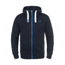 !Solid Kapuzensweatjacke SDBenn High Neck Zip-Hoodie in Dunkelblau | Gr.: L