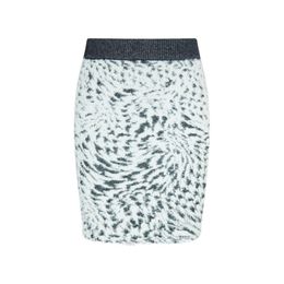 Swirly Damen Rock in WEISS SCHWARZ | Gr.: M