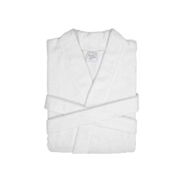 Framsohn Walkfrottier Unisex Bademantel "CASA" in Wei&szlig; | Gr.: XL