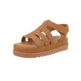 Ital-Design Sandale & Sandalette in Camel | Gr.: 40
