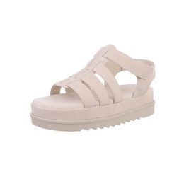 Ital-Design Sandale & Sandalette in Beige | Gr.: 39