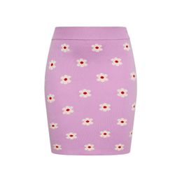 Swirly Damen Rock in LILA CREME ROT | Gr.: XS