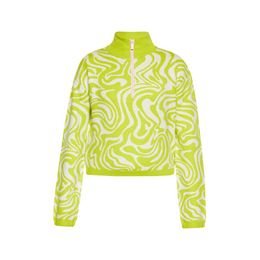 Swirly Damen Pullover in WOLLWEISS LIMETTE | Gr.: XS