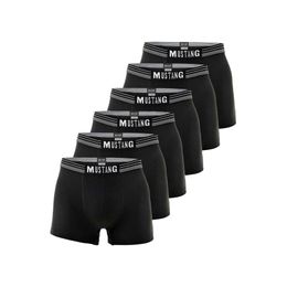 Mustang Boxershort 6er Pack in Schwarz | Gr.: XXL