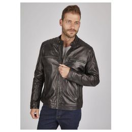 Bugatti Lederjacke BUAMADEO in Schwarz | Gr.: 58
