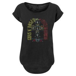 F4NT4STIC T-Shirt Guns N' Roses Skull Rock Band Merch in schwarz | Gr.: L