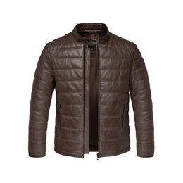 Amaci&Sons Amaci&Sons Lederjacke ELOY in Dunkelbraun | Gr.: M