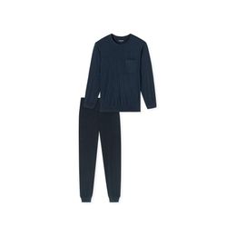 Schiesser Pyjama in Blau | Gr.: XL