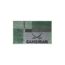 Sansibar Badteppich Cliff in Gr&uuml;n | Gr.: 70x120 cm