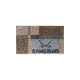 Sansibar Badteppich Cliff in Taupe | Gr.: 55x65 cm