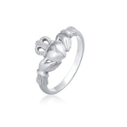 Elli Ring 925 Sterling Silber Claddagh, Herz, Krone in Silber | Gr.: 58
