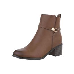 Ital-Design High Heel in Hellbraun | Gr.: 38