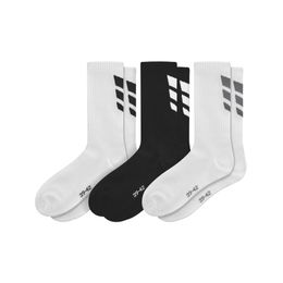 Erima 3er-Set: Socken "Wings" in Wei&szlig;/ Schwarz | Gr.: 43-46