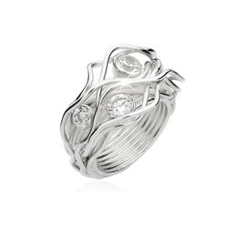 NENALINA Ring 925 Sterling Silber in Silber | Gr.: 56