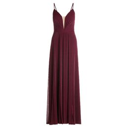 Vera Mont Abendkleid mit Lurexfaden in Red/Silver | Gr.: 40