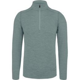 Normani Outdoor Sports Herren Merino Langarm mit 1/4 Zipper Canberra in Blau | Gr.: XXL