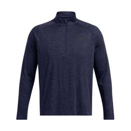 Under Armour Longsleeve "Ua Tech Textured 1/2 Zip" in Blau | Gr.: XL