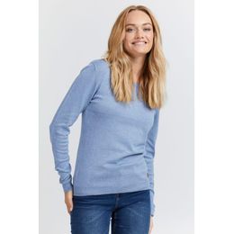 oxmo Strickpullover OXEdda in Grau | Gr.: XXL