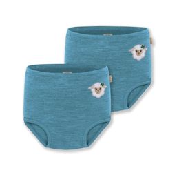 Normani Outdoor Sports 2er Pack Baby Merino Windelhose Tokoroa in Blau | Gr.: 98