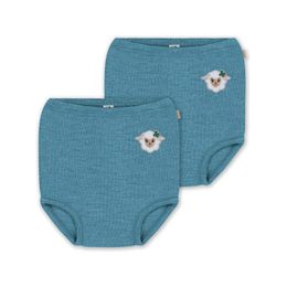 Normani Outdoor Sports 2er Pack Baby Merino Windelhose Tokoroa in Blau | Gr.: 98