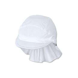 Sterntaler Schirmm&uuml;tze mit Nackenschutz Basic in wei&szlig; | Gr.: 49 cm