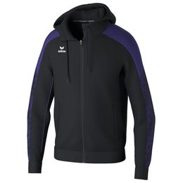 Erima Kinder Trainingsjacke Mit Kapuze in schwarz/ultra violet | Gr.: 128