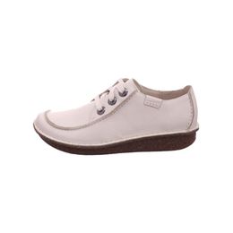 Clarks Damenschn&uuml;rrschuhe halb sportlicher Boden WOMENS in Beige | Gr.: 36