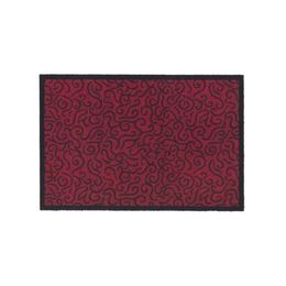 Pergamon Fu&szlig;matte Sauberlauf Superclean in Rot | Gr.: 60 x 90 cm
