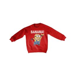 Minions Kinder Sweatshirt in Rot | Gr.: 9-10 Jahre