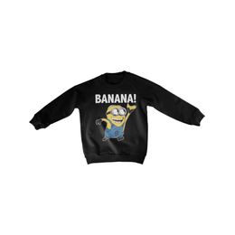 Minions Kinder Sweatshirt in Schwarz | Gr.: 4