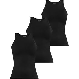 Janice 3 x Damen Top hochgeschlossen Nauta in Schwarz | Gr.: M/L