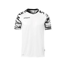 Uhlsport Trainings-T-Shirt GOAL 25 TRIKOT in wei&szlig;/schwarz | Gr.: S