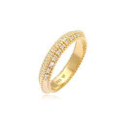 Elli DIAMONDS Ring 925 Sterling Silber Verlobungsring in Gold | Gr.: 56