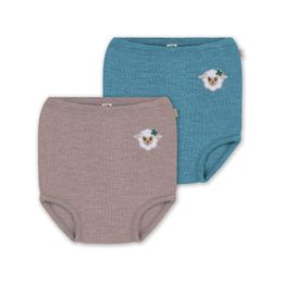 Normani Outdoor Sports 2er Pack Baby Merino Windelhose Tokoroa in Blau/Rosa | Gr.: 92