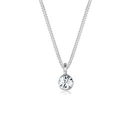 Elli Halskette 925 Sterling Silber Kreis in Silber | Gr.: 45 cm