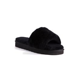 Aus Wooli Slipper Rosebay in Black | Gr.: 40